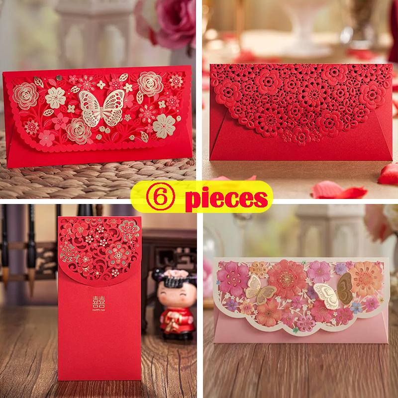 6pcs Angpao Wedding Red Packet Chinese New Year Angpow Cny Angpau ...