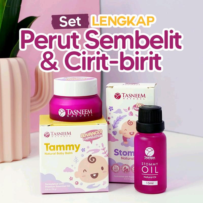 Tasneem Naturel Set Kembung/Sembelit Stommy Oil Trub Balm - TikTok Shop ...