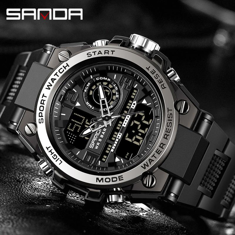 SANDA Classic 6024 Electronic Watch For Men Waterproof Sport - TikTok ...
