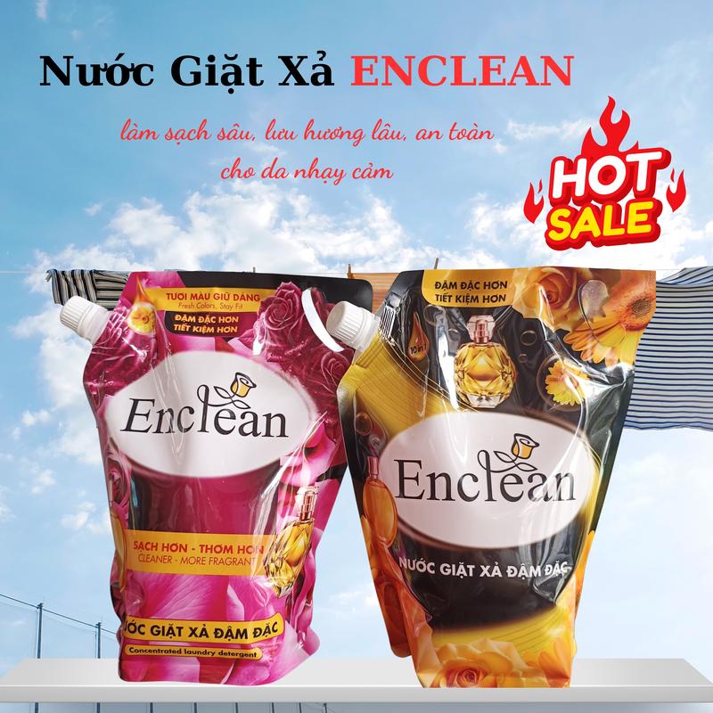 [ MUA 1 TẶNG 1 ] Nước Giặt Xả ENCLEAN, 1700ml/túi, 2in1 Giặ - TikTok ...