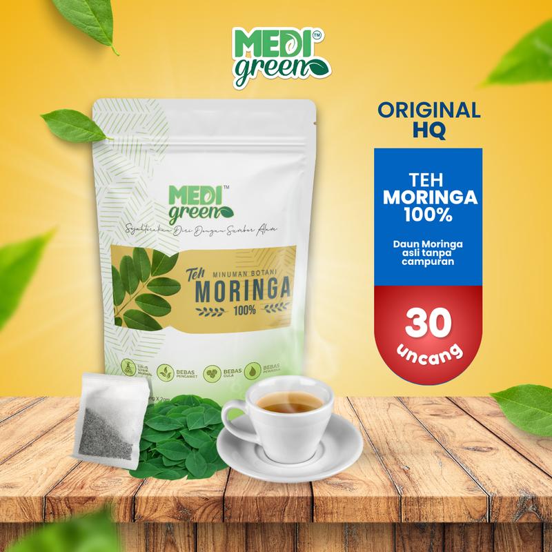 MEDIgreen Teh Moringa - Versi 100% Tanpa Campuran - Pek Baru - TikTok ...
