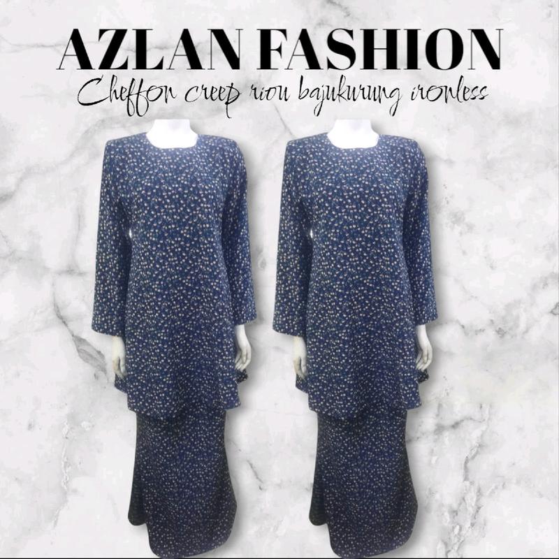 cheffon creep ironless riou bajukurung yf125-87kb Soft - TikTok Shop ...