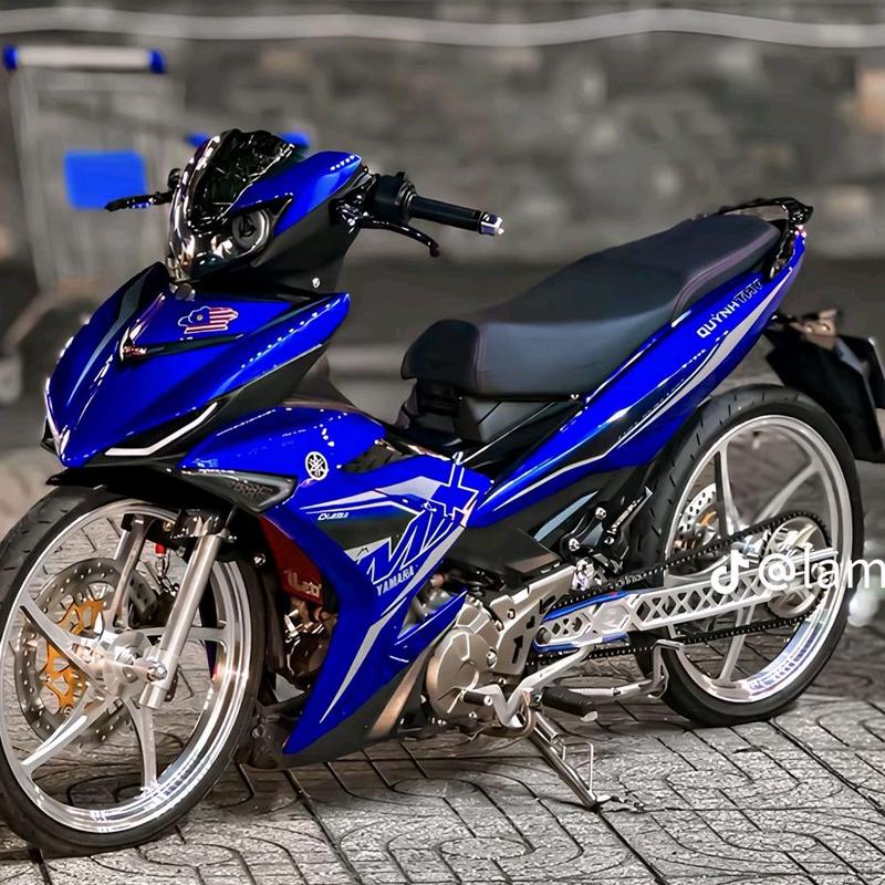 y15 V1 V2 MXKING BIRU COVER SET TAMPAL SIAP STICKER - TikTok Shop Malaysia