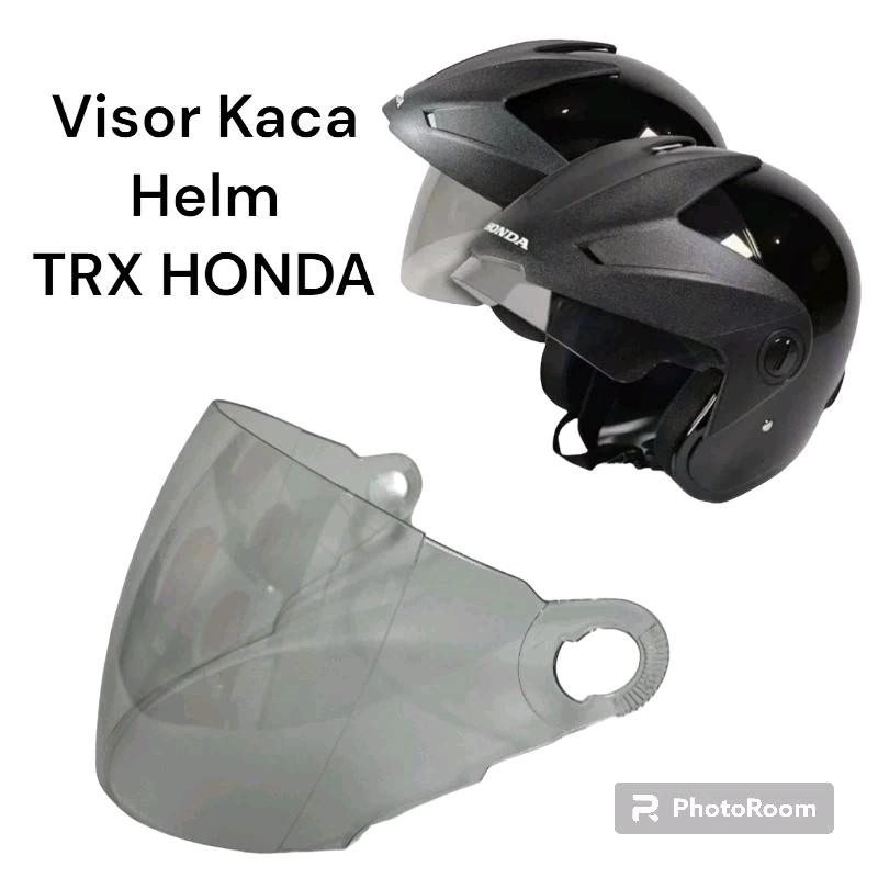 Kaca Helm Honda TRX 3 Half Face NDR Bening Smoke Pelangi Silver - Shop ...