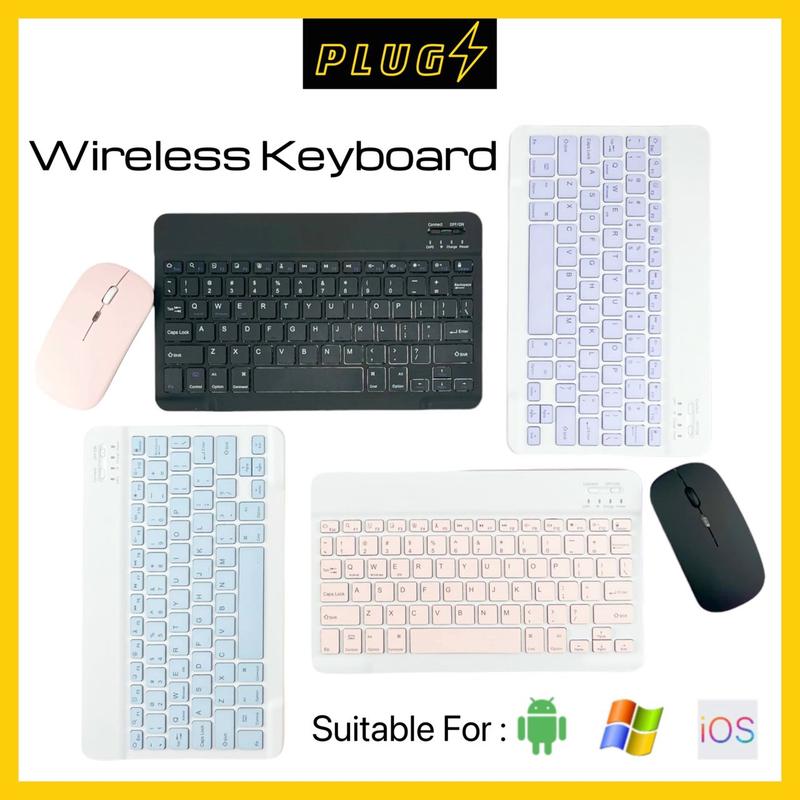 [COD] PLUGS Wireless Bluetooth Keyboard 10 inch Lightweight Portable ...