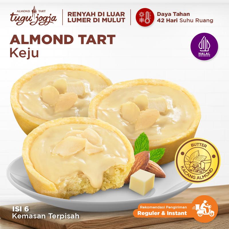 Almond Tart Tugu Jogja Rasa Keju Isi 6 Pcs - Shop | Tokopedia