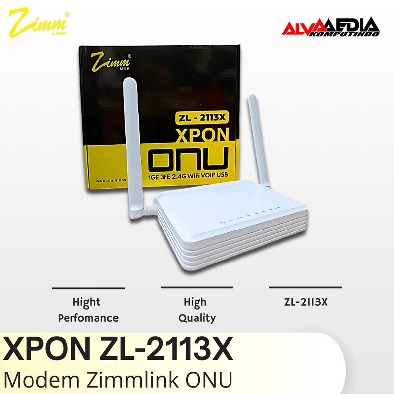 Zimmlink Modem Xpon ONU ZL-2113X Supports EPON & GPON 1GE 3F - Shop ...