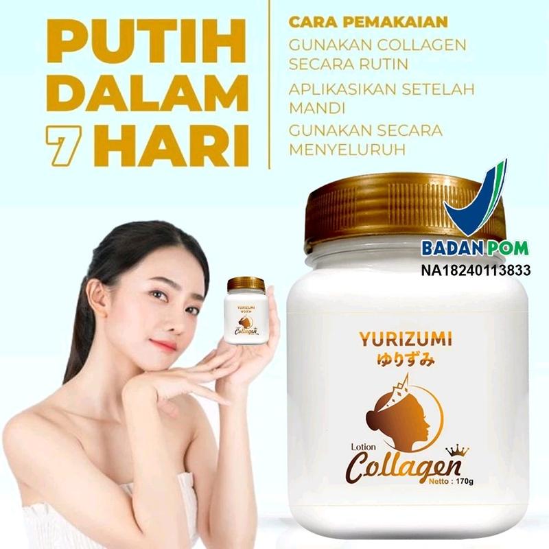 Yurizumi Bibit Collagen Lotion Pemutih Kulit Alami Lightening Body ...