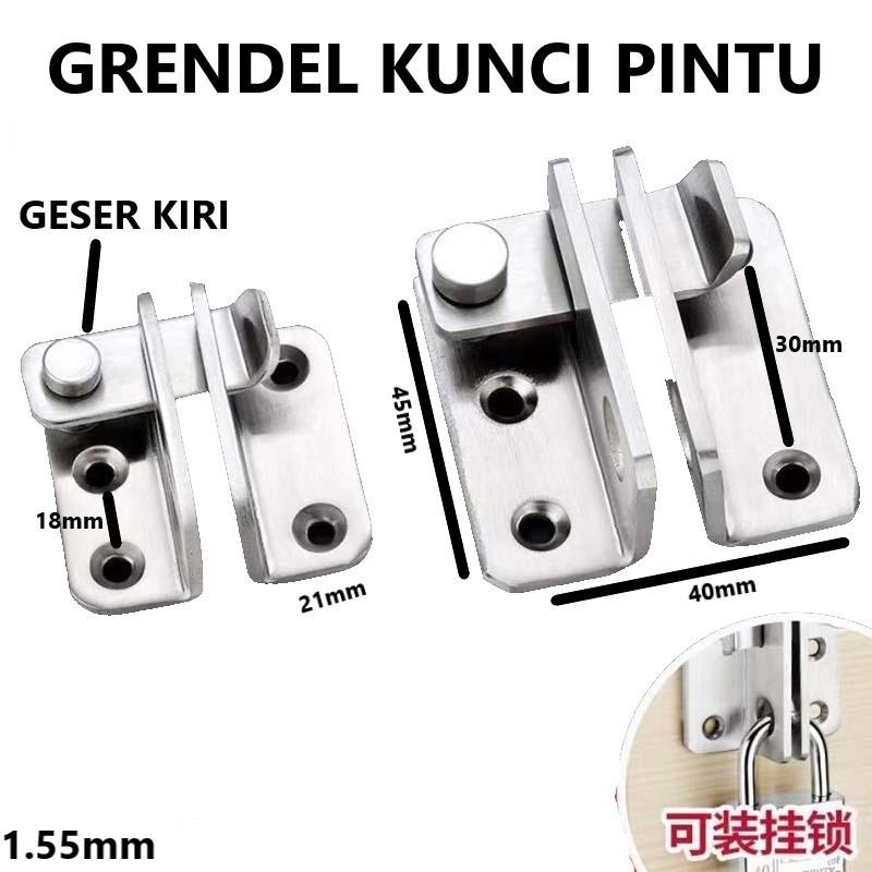 Grendel Pintu Sliding Geser Mini Stainless Slot Kunci Pintu Dorong ...
