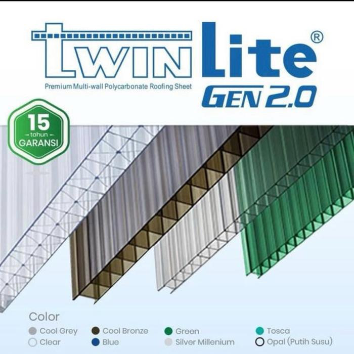 Jual Polycarbonate TWINLITE 5mm - Cool GREY ABU2 - Jakarta Barat ...
