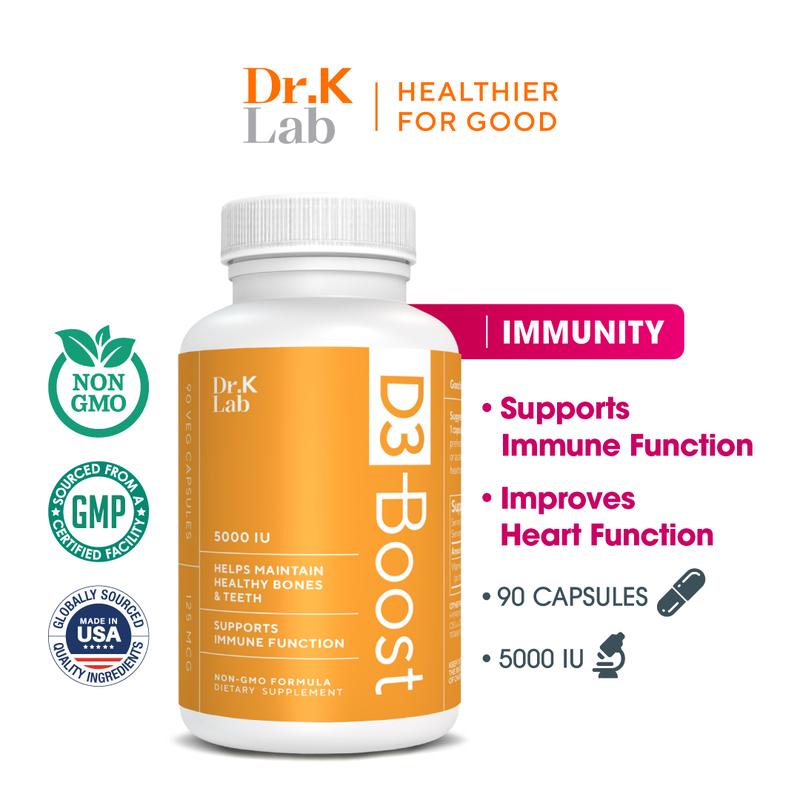 [SG] Dr. K Lab D3-Boost Vitamin D 5000IU Supplement Capsule for Strong ...