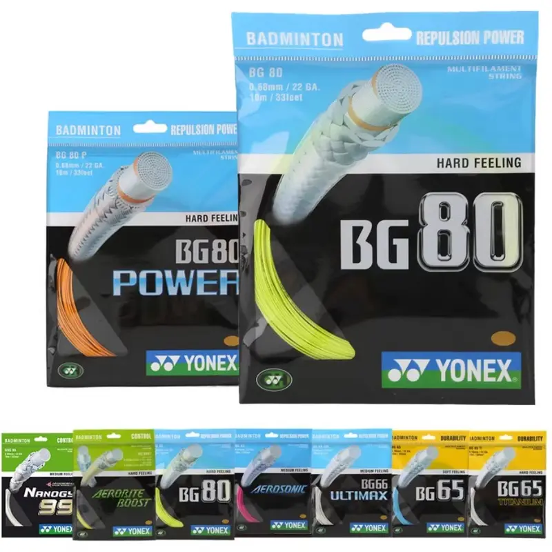 Yonex Badminton String BG66 Ultimax/BG65 Titanium/BG95/BG65/BG98 ...