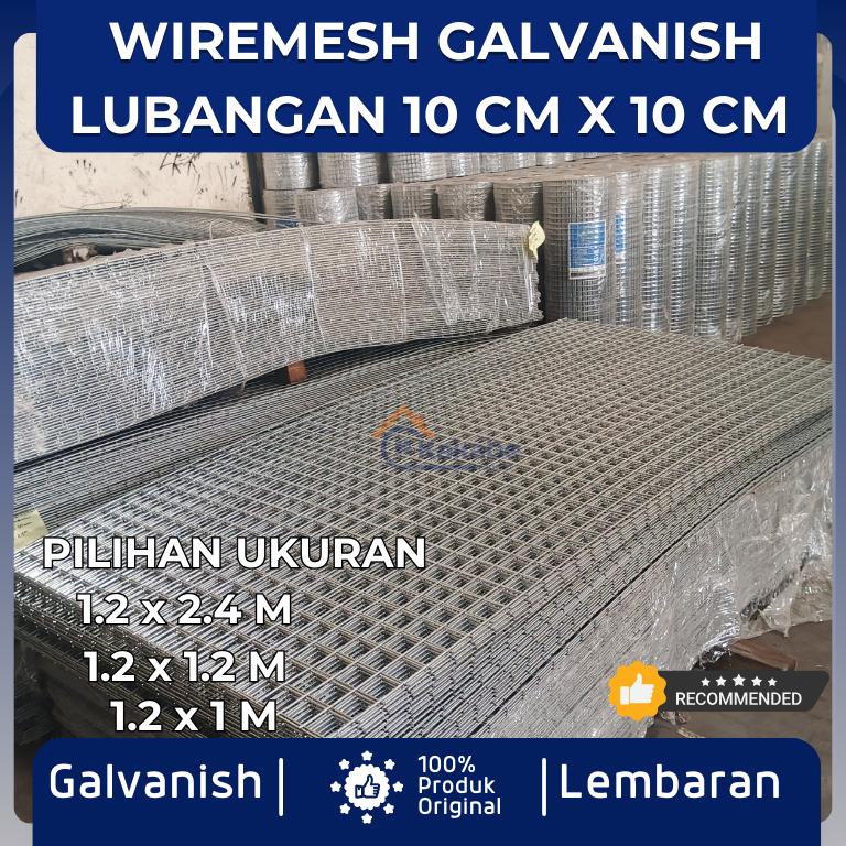 KAWAT RAM WIREMESH GALVANIS 10X10 CM | UNTUK PAGAR, KANDANG, RAK BESI ...