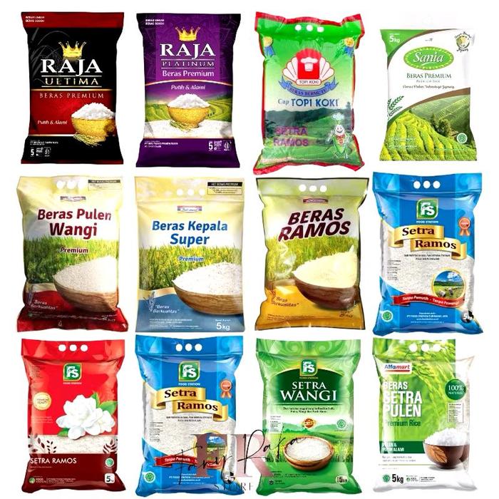 Jual Beras Premium 5 kg - Random Merek Premium Rice - Kab. Bekasi ...