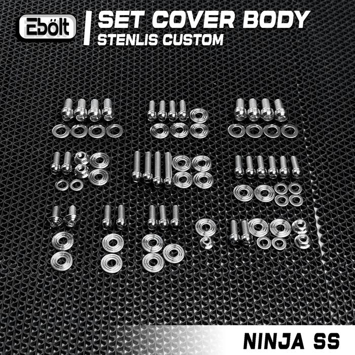 Jual BAUT SET COVER BODY KAWASAKI NINJA SS R M CUSTOM CNC BUBUT BAUT ...