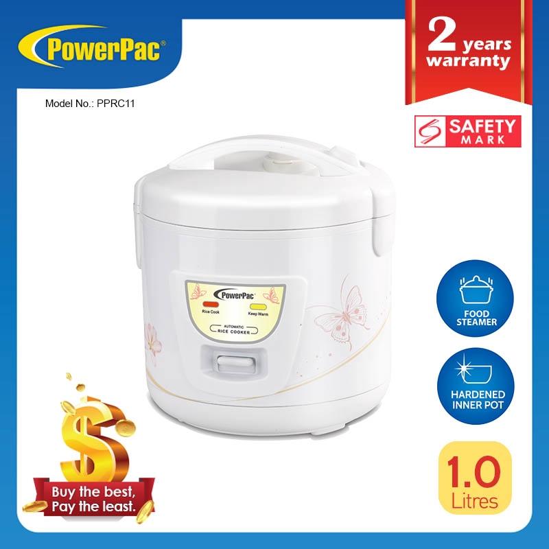 PowerPac Rice Cooker 1L with Steamer (PPRC11) - TikTok Shop Singapore
