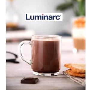 Luminarc Tempered Glass Mug Stackable Coffee Tea Cup with Handle ...