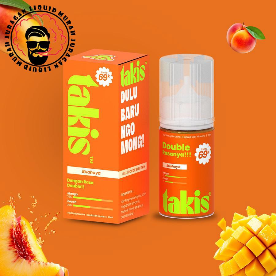 Jual Takis Buahaya Mango Peach Salt Nic 30ml Liquid Saltnic