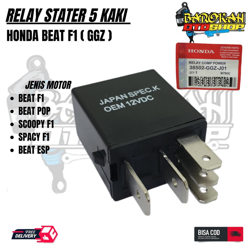 ( HONDA GGZ ) Relay Bendik Starter Kaki 5 Beat F1, Beat Pop, - Shop ...