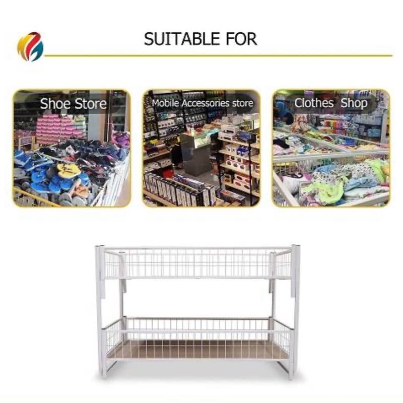 Offer bin single layer promotion bin storage display rack furniture ...