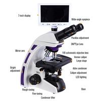 Jual Professional Trinocular Compound microscope Lab biological zoom HD ...