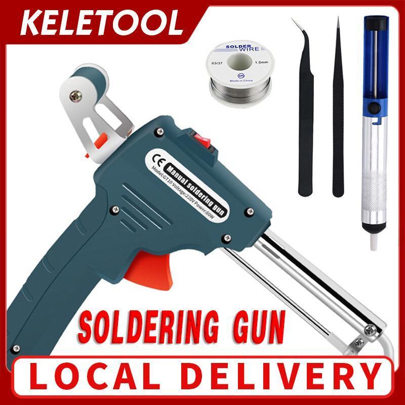 Auto Welding & Soldering Gun Kit, Adjustable 60W Electric Heating ...