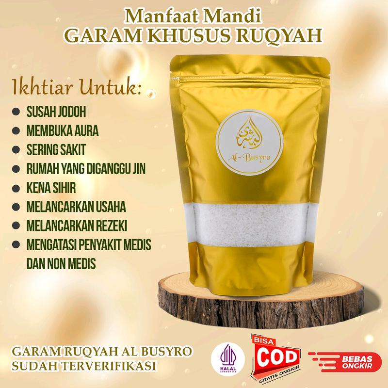 Garam Ruqyah Al Busyro 800 gram penghilang energi negatif pembuka ...