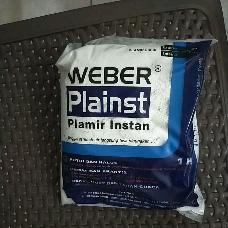 Weber Plamir Instan Tembok / Plainst Siap Pakai 1 Kg - Shop | Tokopedia