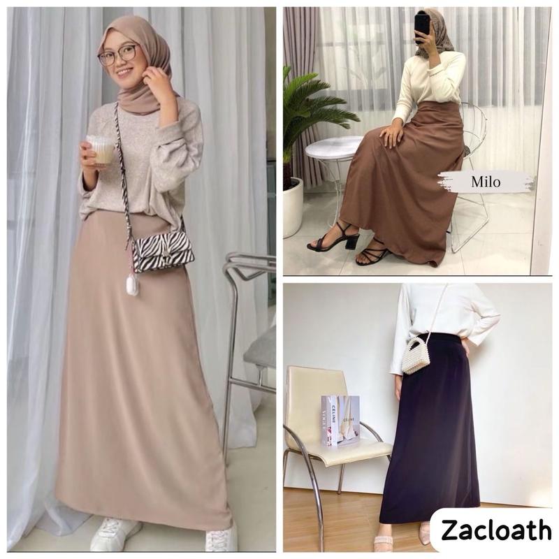ROK POLOS A-LINE SKIRT||ROK POLOS FORMAL BAHAN SHAKILA||ROK POLOS ...