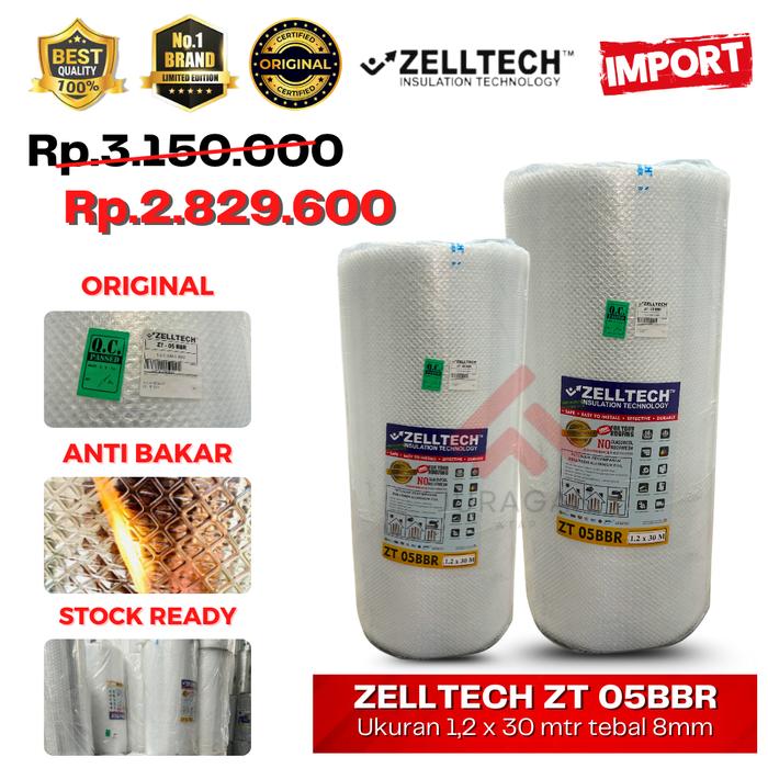 Jual Zelltech (ZT-05BBR) 8mm Bubble Alumunium Woven Grade Super 1.2 x ...