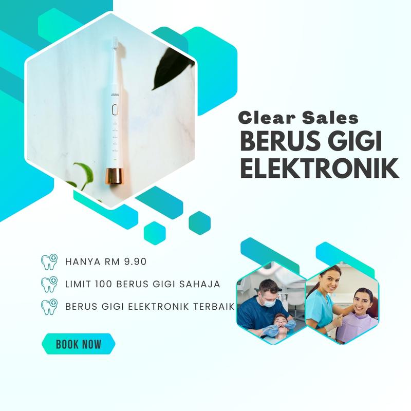 【5 BERUS GIGI】Smart Healthy Sonic Electric Toothbrush Adult Ultrasonic ...