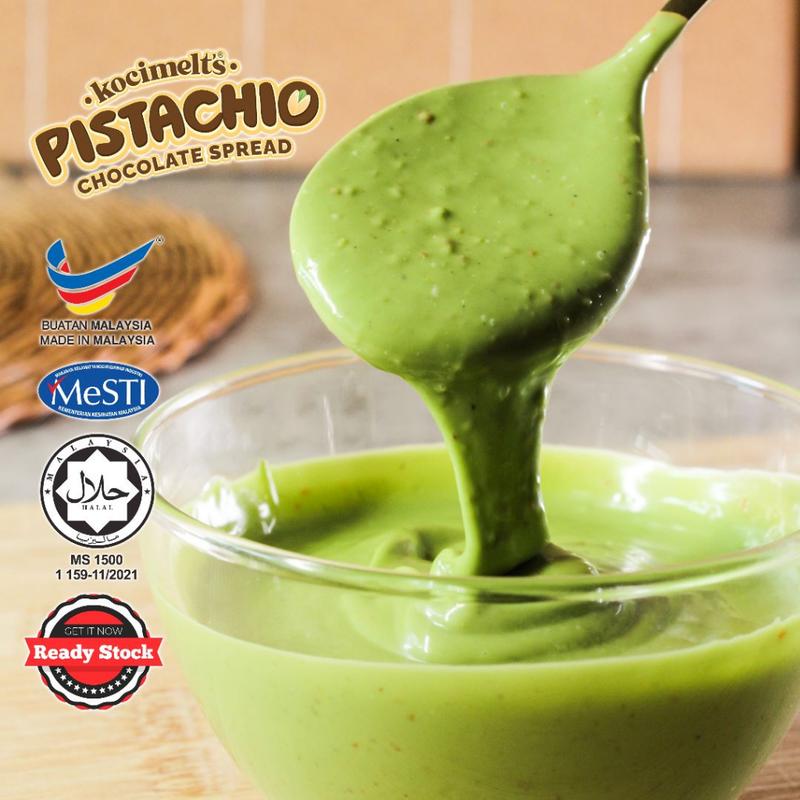 PISTACHIO CHOCOLATE SPREAD HALAL | FOR CREAP, WAFFER, CROFFLE, AISCREAM ...