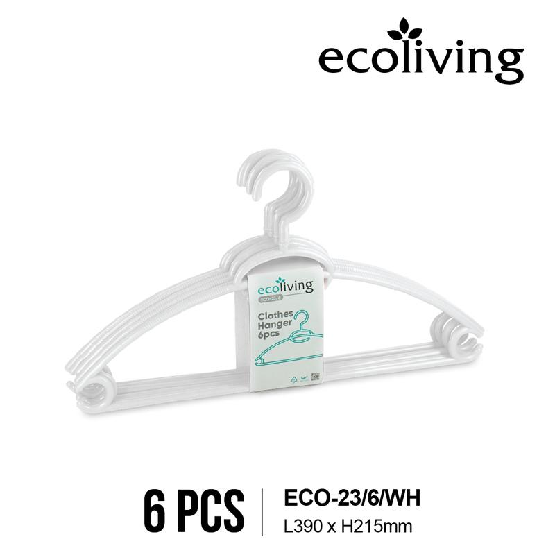 ECO LIVING 6 Pcs Twistable Head Clothes Hanger Set With 2 Side - TikTok ...