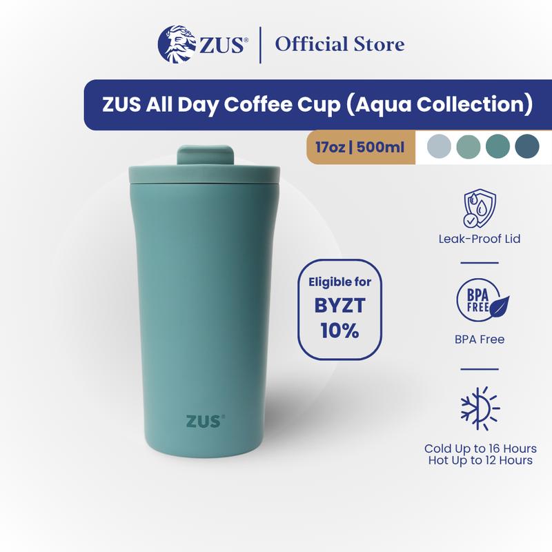 ZUS All Day Cup 500ml (17oz) - Aqua Collection - TikTok Shop Malaysia