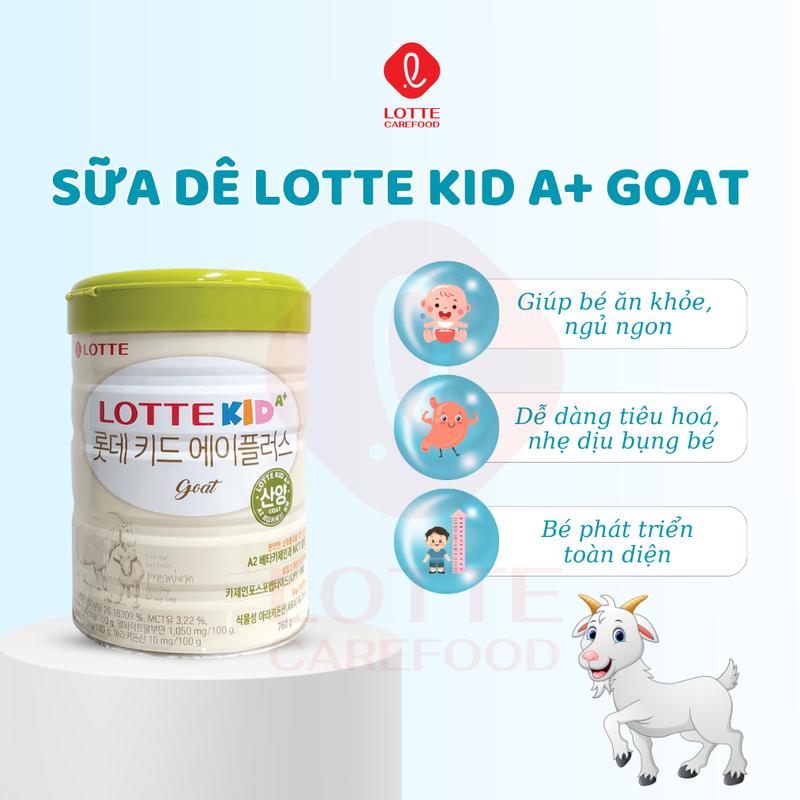 Sữa Bột Lotte Kid Dê A+ GOAT Giúp Phát Triển Chiều Cao Lon 760g ...