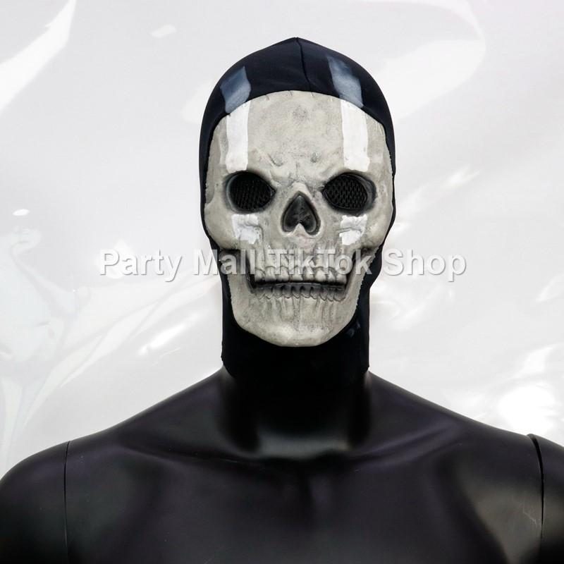 Creepy Halloween Ghost Skull Mask for Men Adult Realistic Latex ...