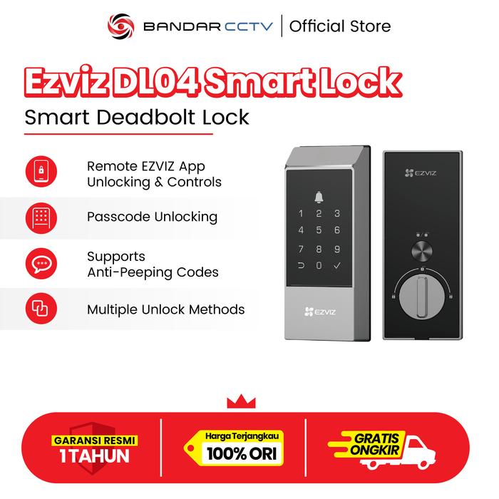 Promo Ezviz DL04 Smart Deadbolt Lock - Kunci Pintu Cerdas - Kota ...