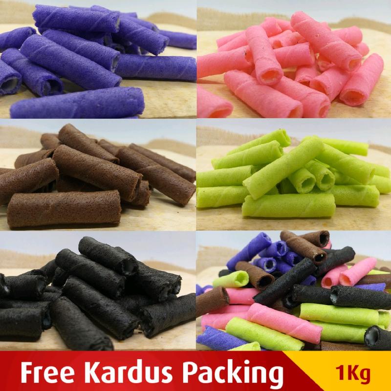 1 Kg Astor Kiloan Mini Roll Barcelona Wafer Cream Aneka Rasa - Shop ...