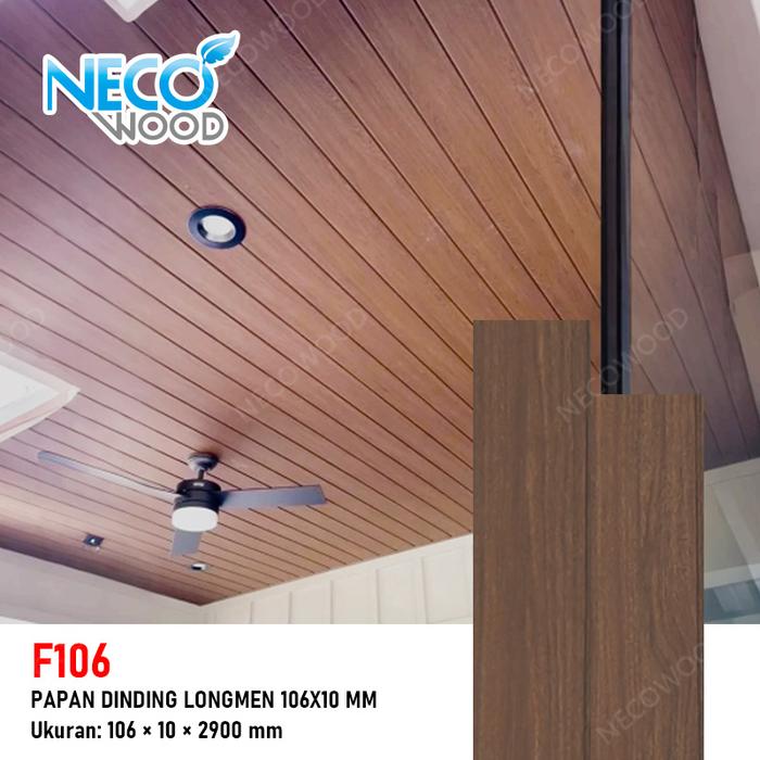 Jual Neco Wood Papan Dinding Clading Indoor 106*11 cm F106 Versatile ...