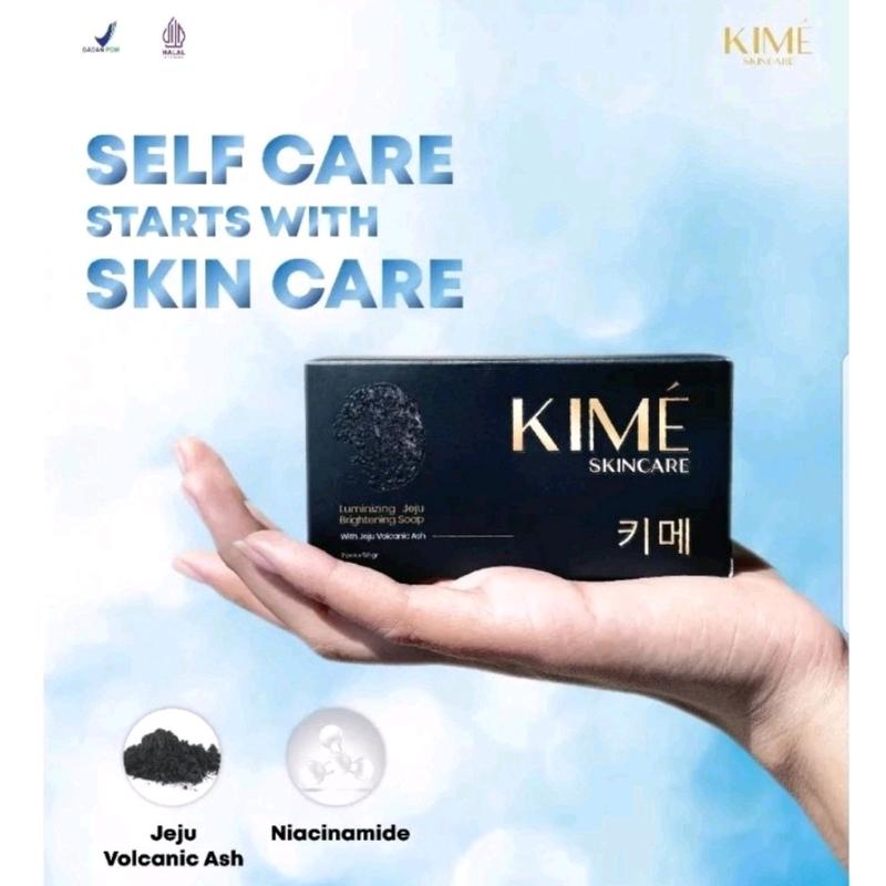 1 Box Sabun Kime Skincare Brightening Soap Luminizing Jeju Volcanic Ash ...