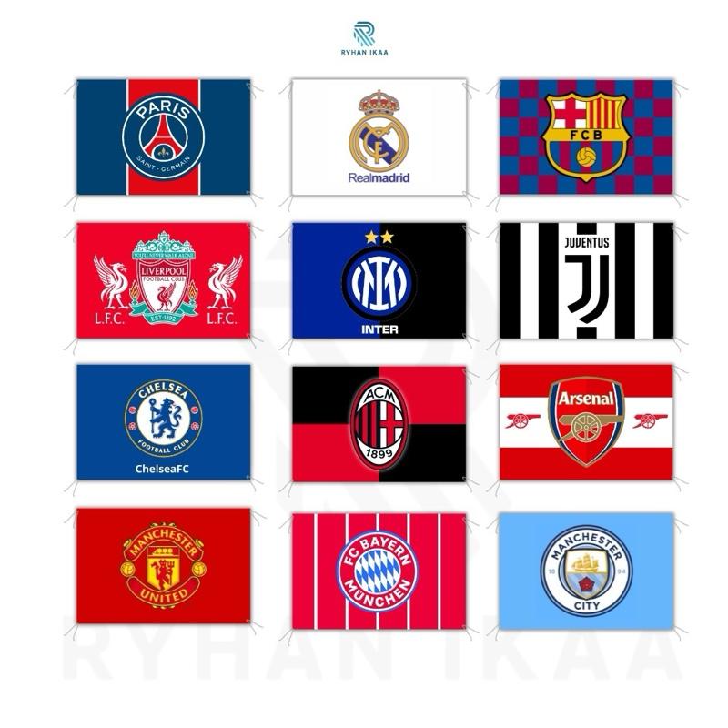BENDERA CLUB/ MADRID/ BARCA/ MANCESTER UNITED/MANCESTER CITY - Shop ...
