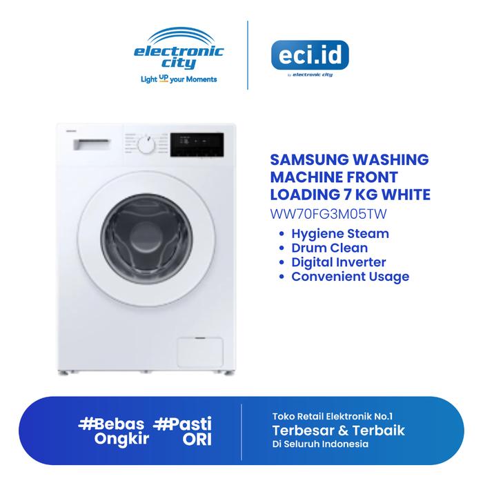 Promo Samsung Mesin Cuci Front Loading 7 Kg White - WW70FG3M05TW/WH ...
