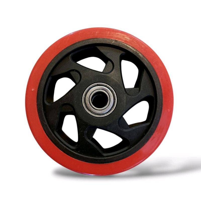 RODA TROLI - RODA PU MERAH MEDIUM DUTY DOUBLE BEARING WHEEL ONLY - Shop ...