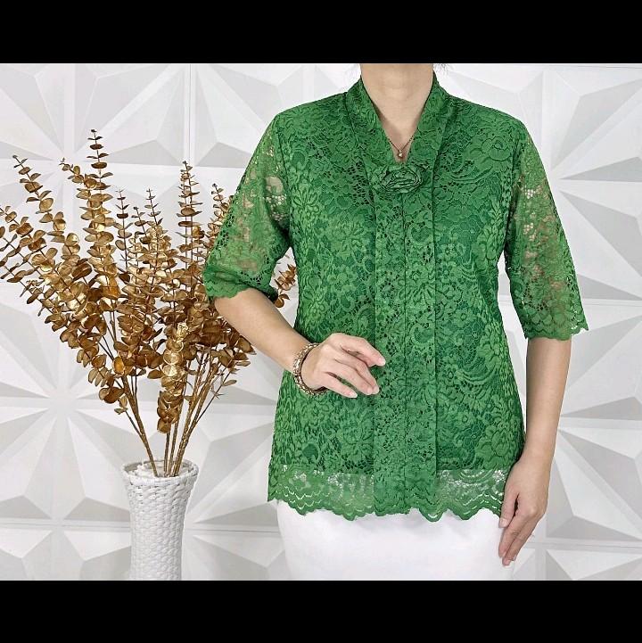 Kebaya brokat Kartini Bros bunga cantik - Shop | Tokopedia