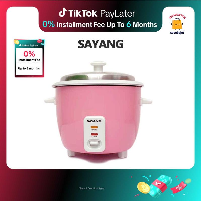 SAYANG Periuk Nasi Elektrik 1.0L YM20-GT Rice Cooker 1.0L - TikTok Shop ...