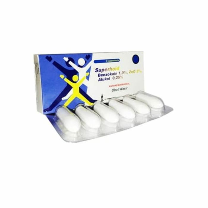 {{ Superhoid Suppositoria Anti Hemoroid Obat Wasir Ambeyen Isi 6 Supp ...