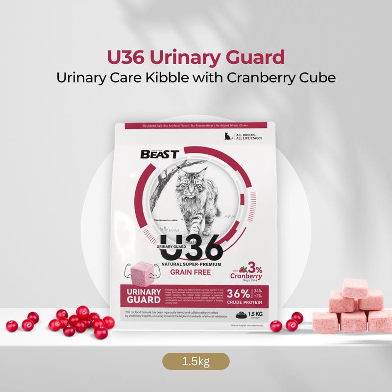 BEAST U36 Urinary Guard Super-Natural Premium Cat Dry Food Urinary ...