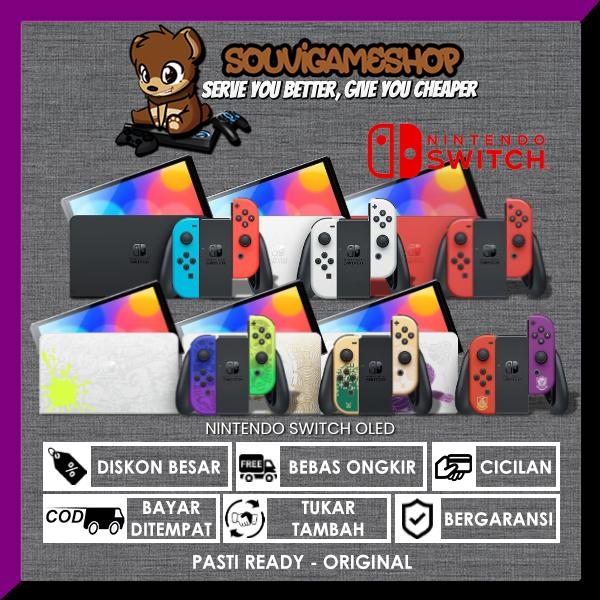 Jual NINTENDO SWITCH OLED NEON WHITE MODEL CONSOLE WITH JOYCON SPLATOON ...