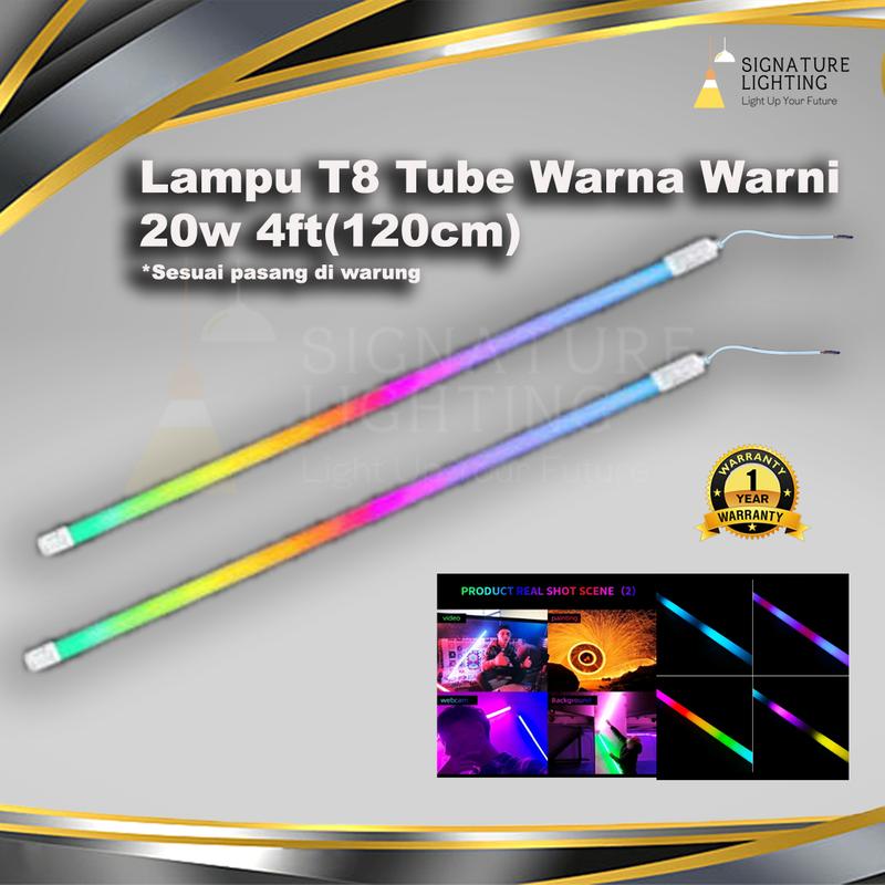 Led T8 light RGB 4ft IP65 Weatherproof Multi Color Tube /Lampu - TikTok ...