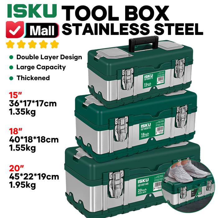 Promo ISKU Tool Box 15-20'' Besi Baja Kotak Perkakas Besar 20inch ...